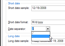 How to create date based folder names in Windows XP